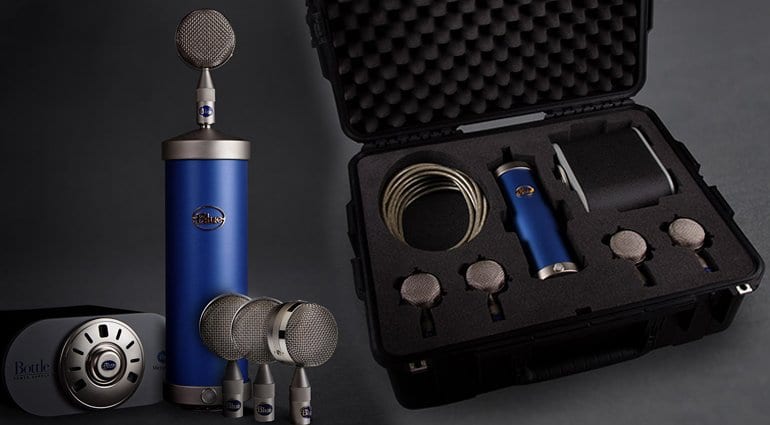 Blue Microphones' Bottle Mic Locker - 4 tube mics in one! - gearnews.com