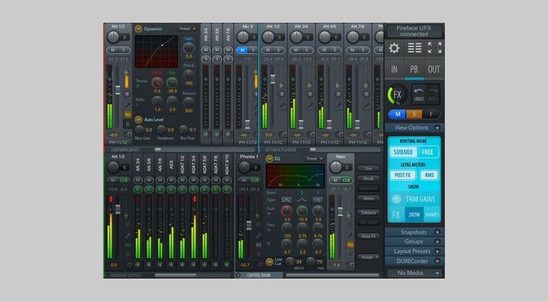 RME TotalMix FX 1.32 update hints at imminent availability of UFX+ ...