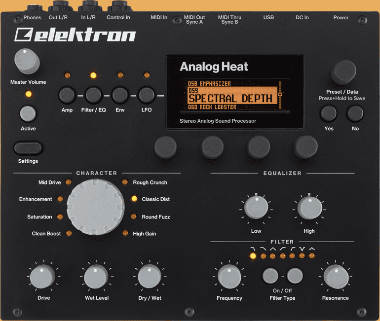 Elektron Analog Heat: Analogue effects with Overbridge control ...