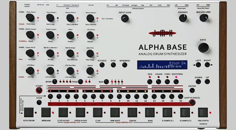 Jomox Alpha Base drum machine details are here! - gearnews.com