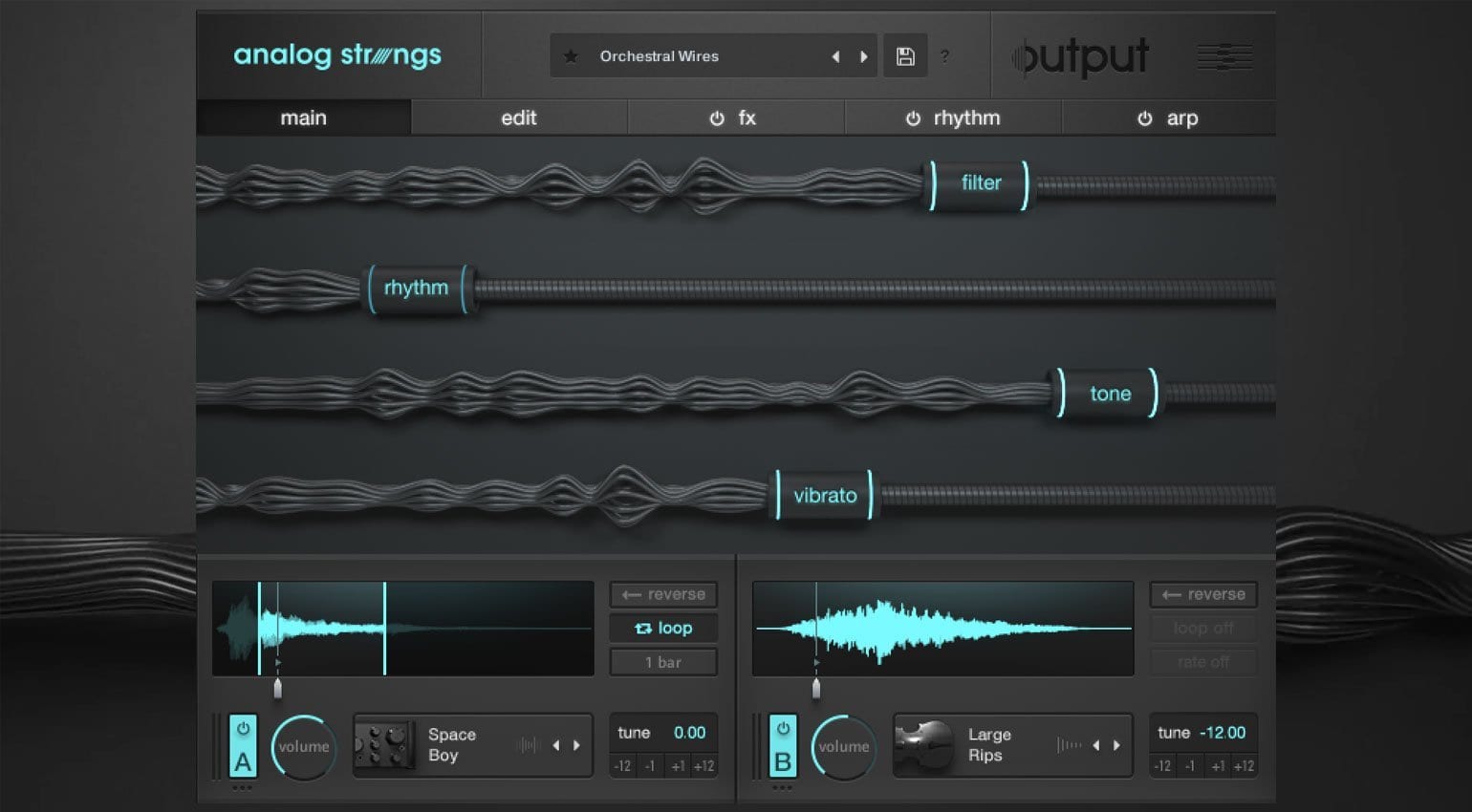 Analog Strings With A Throbbing Twist From Output