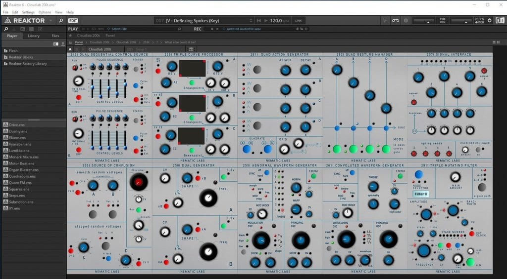 Free Cloudlab 200t Buchla based modular instrument for Reaktor - gearnews.com