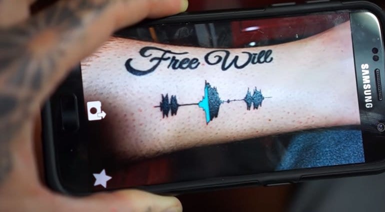 Skin Motion Soundwave Tattoos put audio on your body forever - gearnews.com