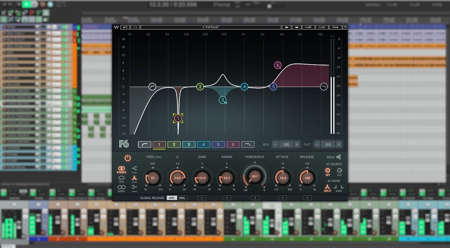 Waves cross-bred an EQ and compressor plug-in and called it the F6 ...