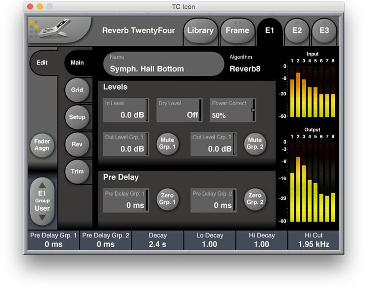 TC Electronic TwentyFour, a 24-channel reverb for surround and live ...