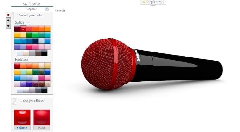 Order a Shure SM58 in your favourite colour via Colorware - gearnews.com