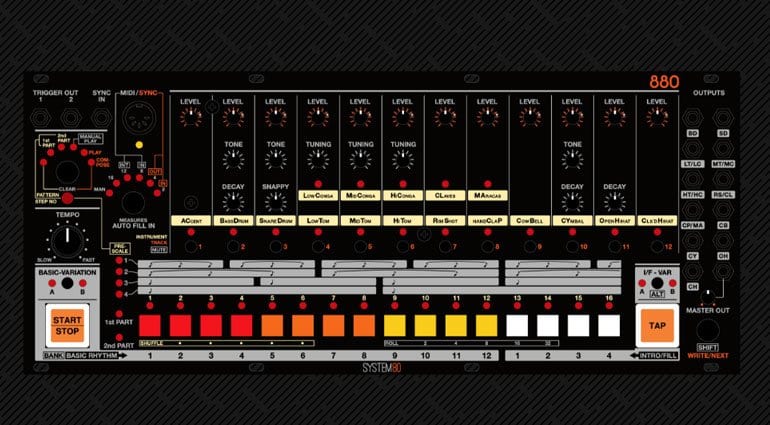 System80 opens preorders on their TR-808 inspired 880 Eurorack drum ...