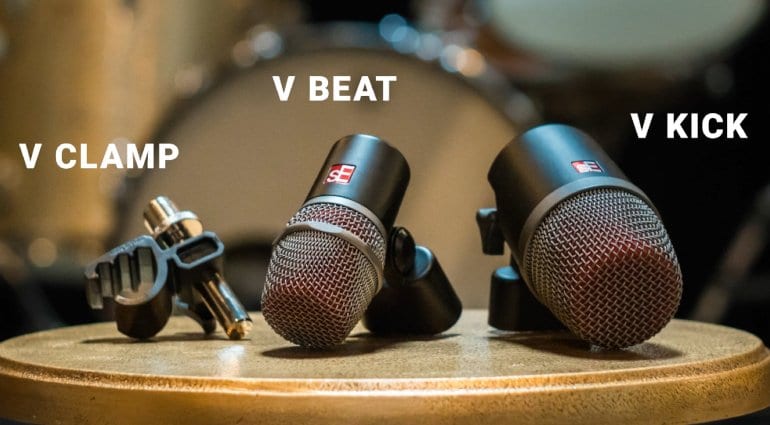 NAMM 2019: sE Electronics V Kick and V Beat drum recording microphones ...