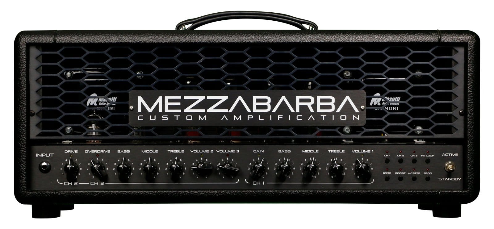 Mezzabarba Trinity: A flexible 100-Watt three-channel amp head with ...