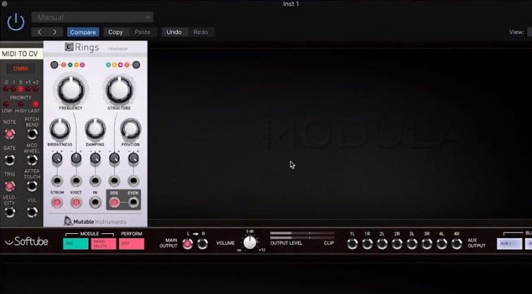 Softube Modular gets slapped and excited with Mutable Instruments Rings ...