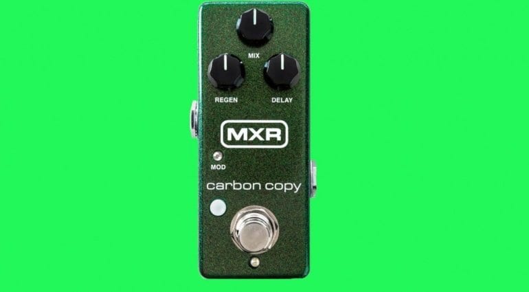 MXR Carbon Copy Mini combines two delay pedals in a smaller housing ...