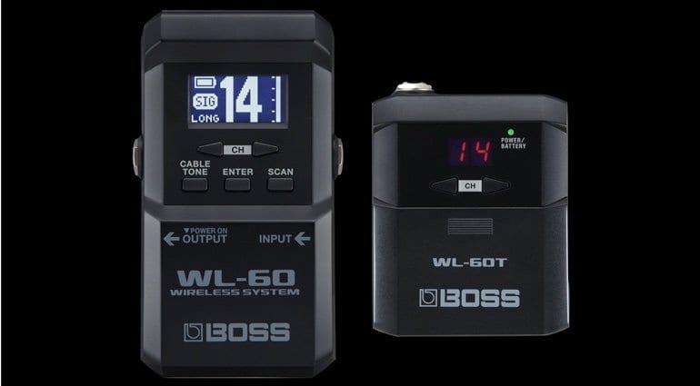 Boss WL-60 wireless system: 14-channels, a big display and up to 25h ...