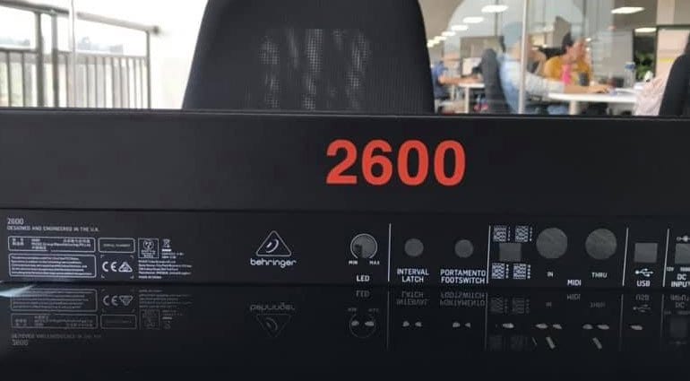 Behringer reveals their ARP 2600 clone case and calls it the 2600 - gearnews.com