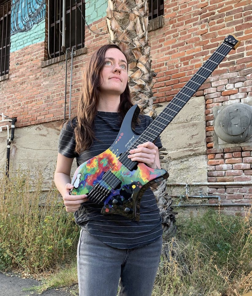 A trippy finish: Strandberg debuts Boden Metal Sarah Longfield edition ...