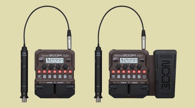 Zoom A1 Four and A1X Four: multi-effects for acoustic instruments ...