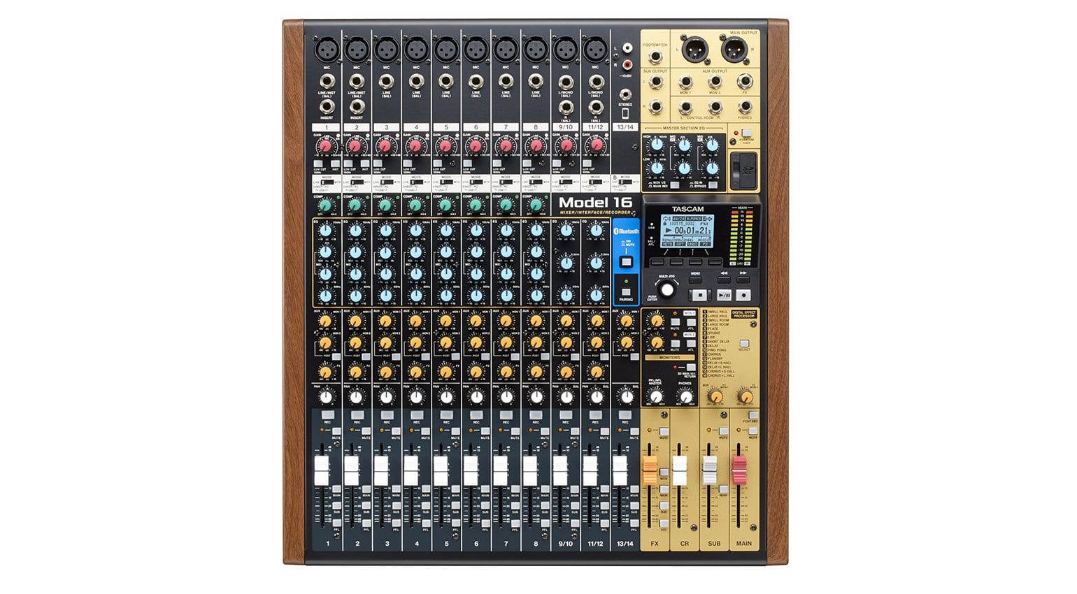 Tascam introduces the Model 16 mixer, interface and digital recorder ...