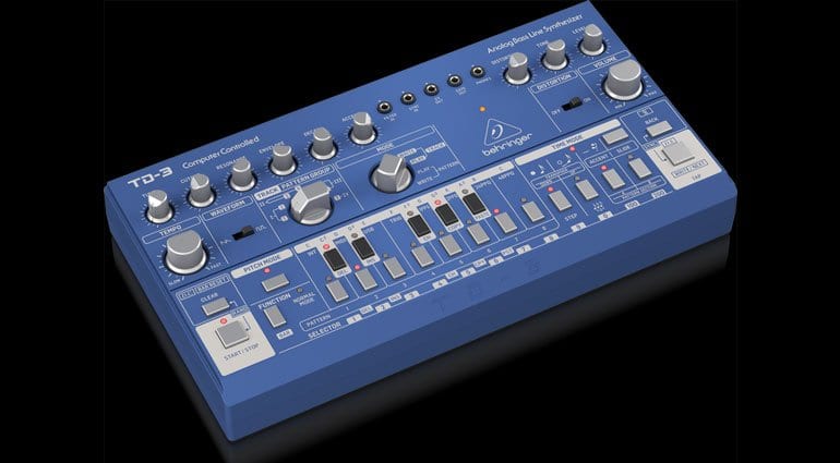 Behringer TD-3 Synthesizer officially released in 3 colours - gearnews.com