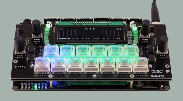 midiphy LoopA: polyphonic DIY MIDI sequencer and looper - gearnews.com