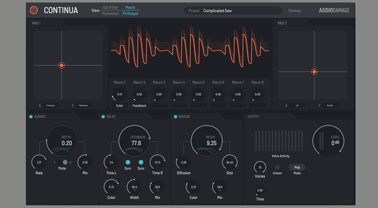 Audio Damage Continua is a luscious morphing virtual analog polysynth ...