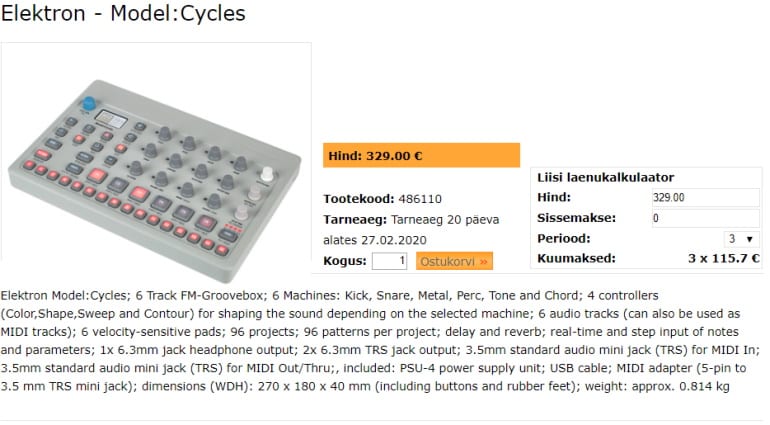 Leak: meet the Elektron model:cycles FM groovebox - gearnews.com