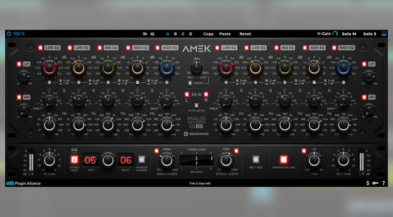 Plugin Alliance announces the AMEK EQ 200 Mastering Equalizer ...