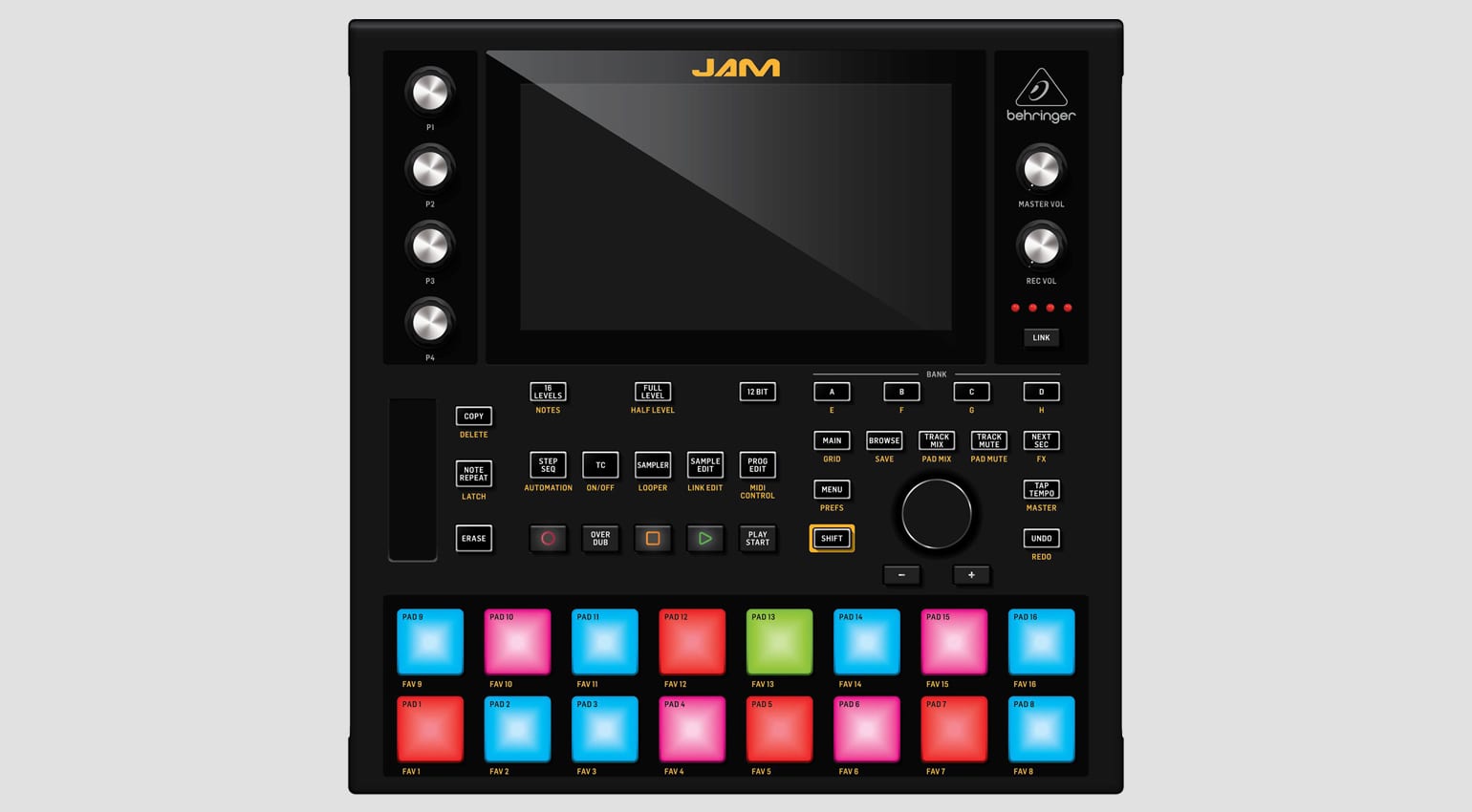 Behringer Jam: an MPC-style sampling groove box? - gearnews.com