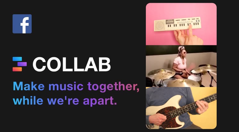 Collab by Facebook: three-way video collaboration app for musicians ...