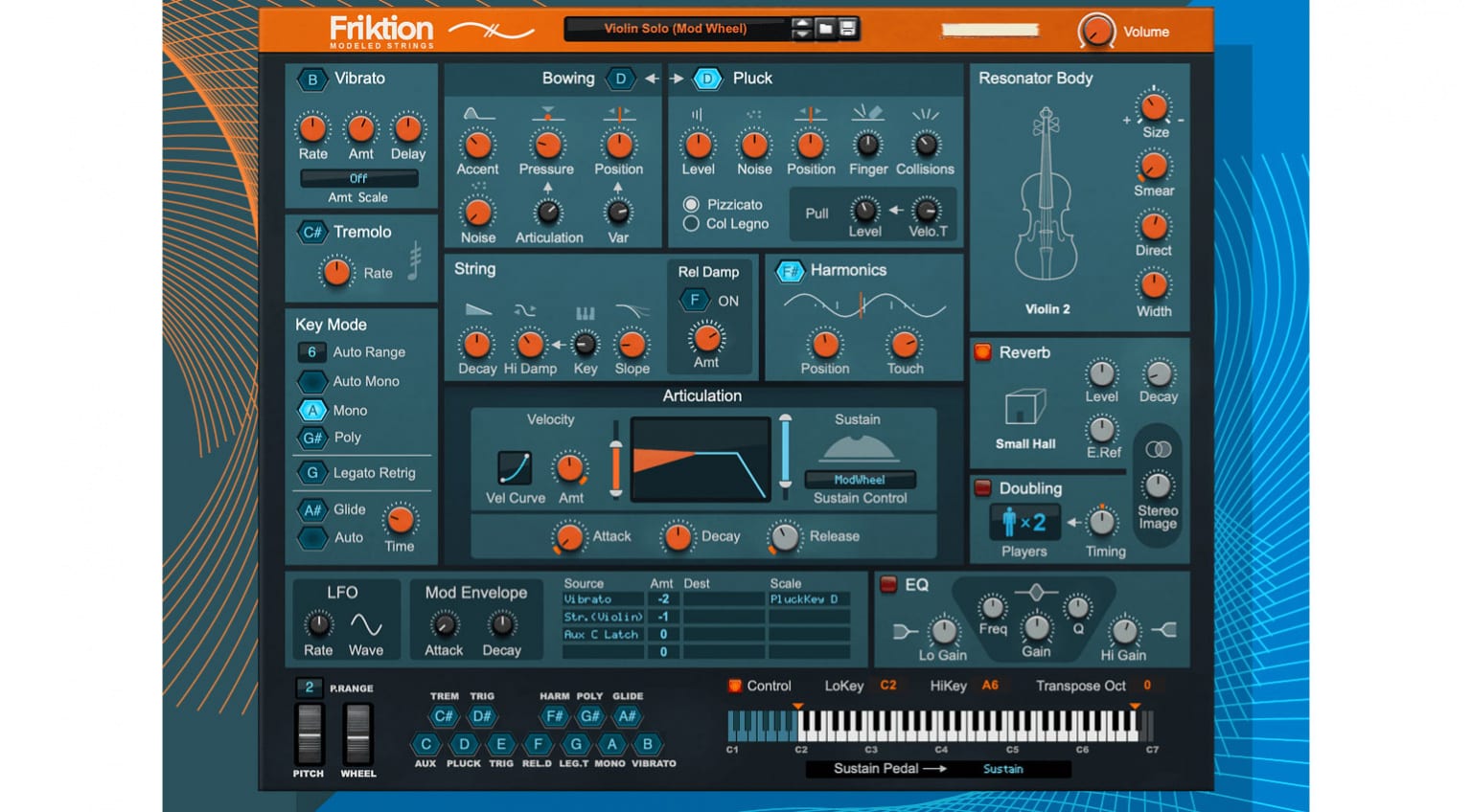 Reason Studios Friktion: Modeled strings for bowing and plucking in ...