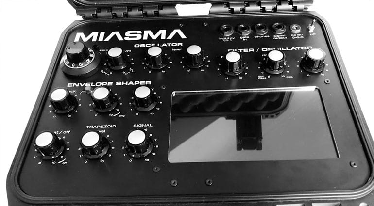 Pin Electronics MIASMA: Cute analogue synth in a carry case with touch ...