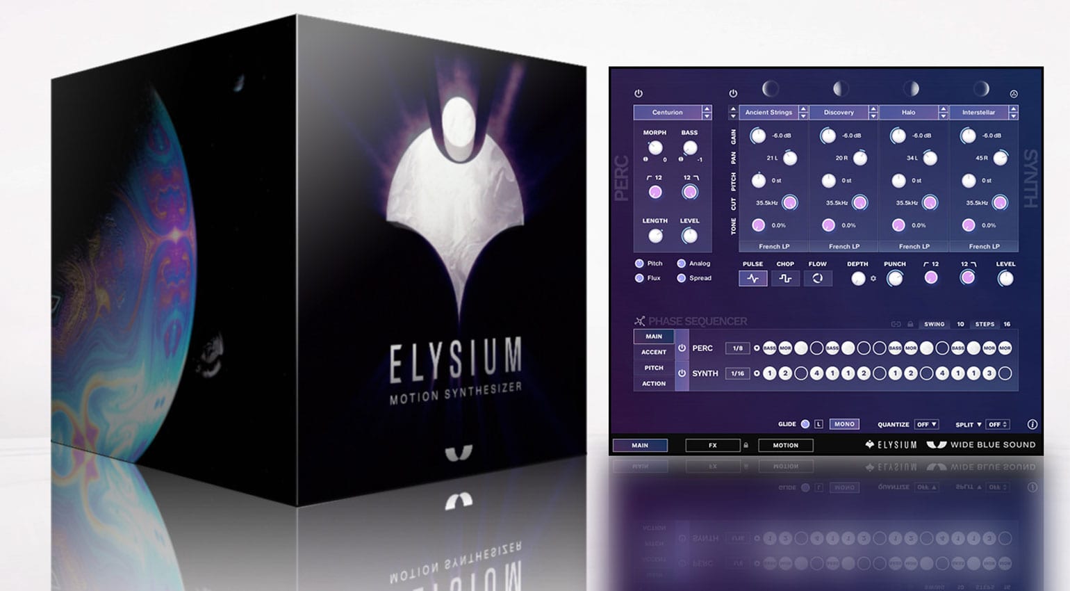 Elysium: Percussion and synth layered in a state of perfect motion ...