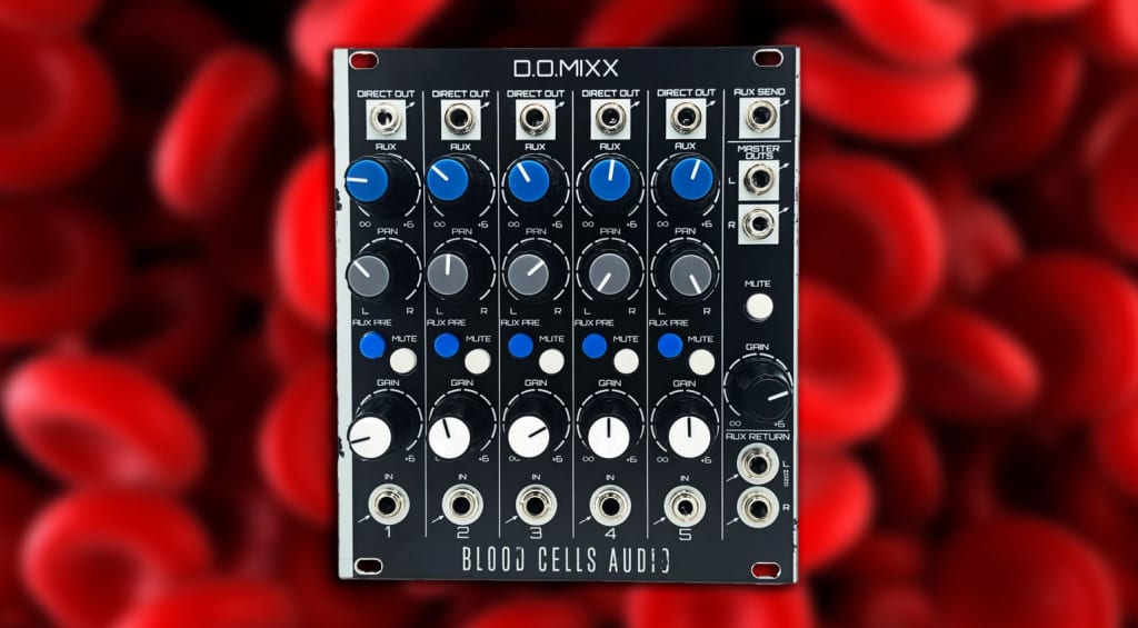 Feedback Modules MIX BX 6-channel 90s Techno mixer based Eurorack mixer ...
