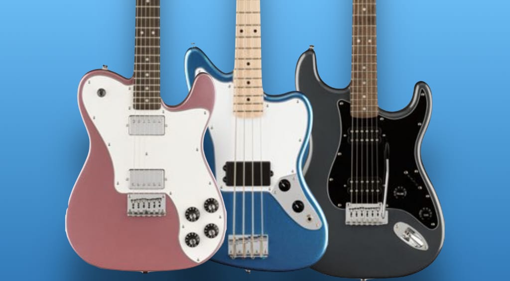Squier 40th Anniversary: Fender goes gold with Strat, Tele, JM and bass ...