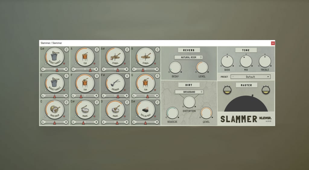 Slammer: Virtual Drum Instrument full of fun and playability - gearnews.com