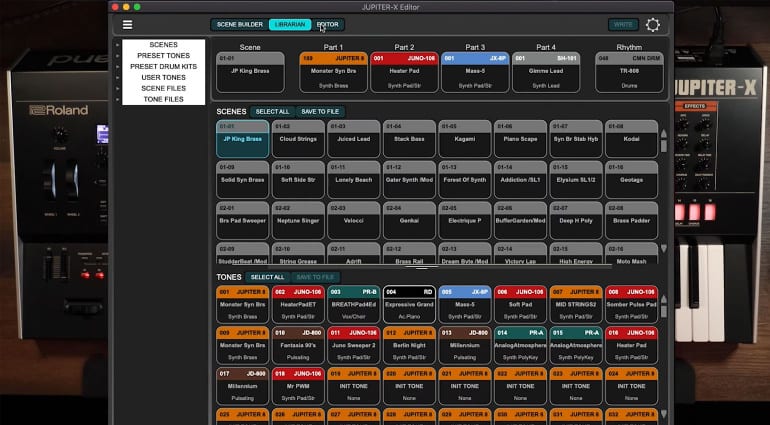 JUPITER-X Editor: Roland releases a free editor for the JUPITER-X and ...