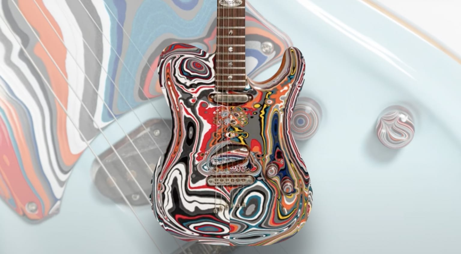 The Story of the Fordite Guitar- an instrument made out of car paint ...