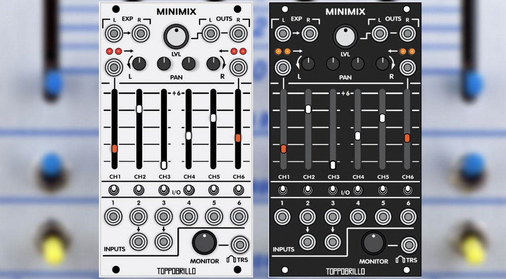 Feedback Modules MIX BX 6-channel 90s Techno mixer based Eurorack mixer ...