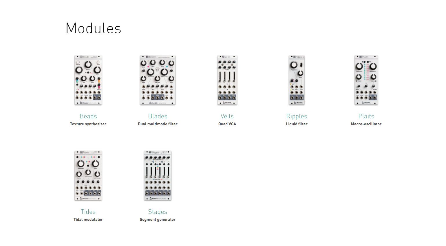 Mutable Instruments: No new modules and production shutting down - gearnews.com
